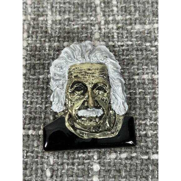 Jewelry | Albert Einstein Brooch Pin Jewelry Gold Tone Accessory 2 X 15 ...